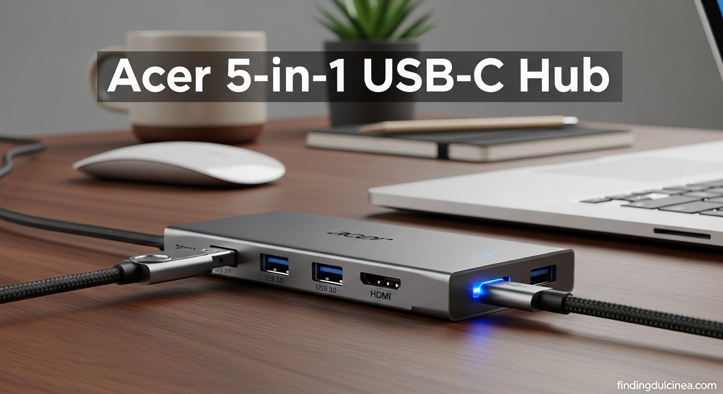 Acer 5-in-1 USB-C Hub: A Practical Port Expander for Laptops and Tablets